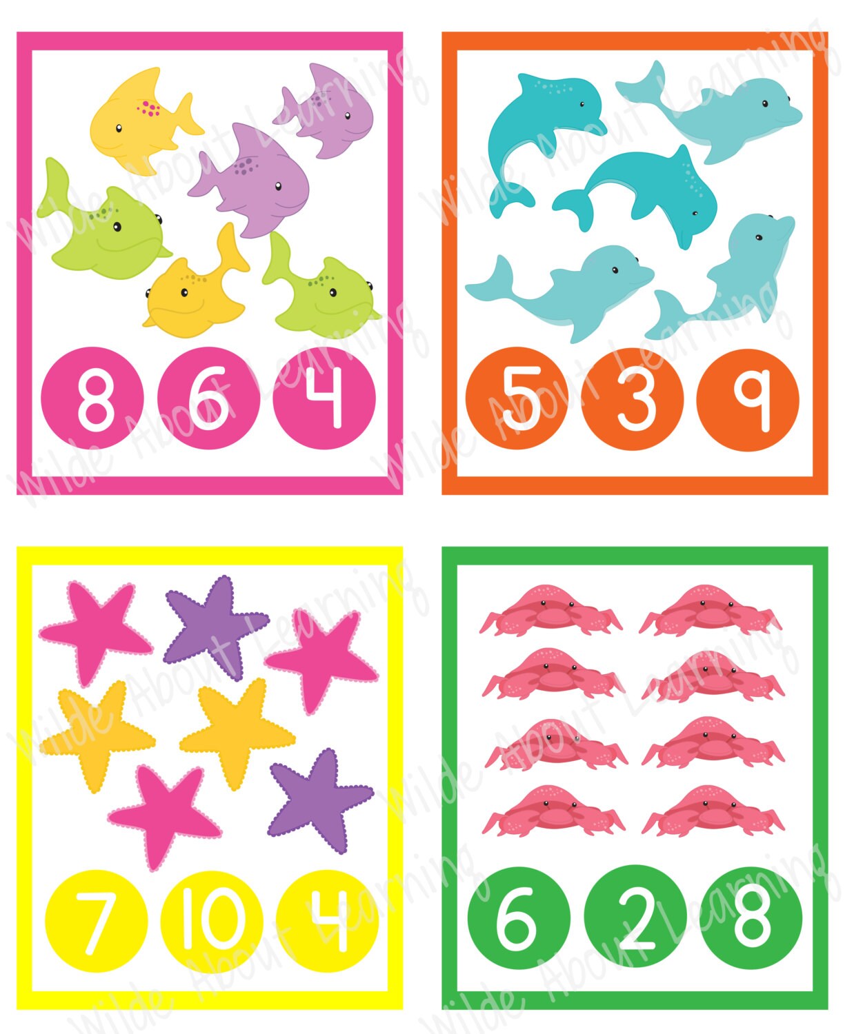 Ocean Bundle Pack Preschool Kindergarten Learning Pack & Folder Game O ...