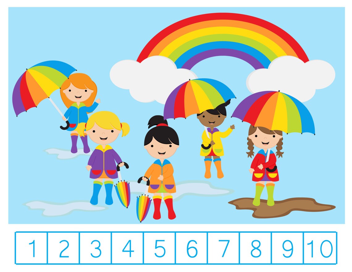 R for Rainbow Printable Preschool Pack U for Umbrella Curriculum ...