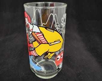 Vintage 1977 Mcdonalds Ronald Collector Glass - Etsy