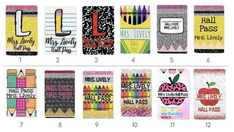 Custom Teacher Hall Pass, Hall Pass, Classroom Hall Pass, Back to ...