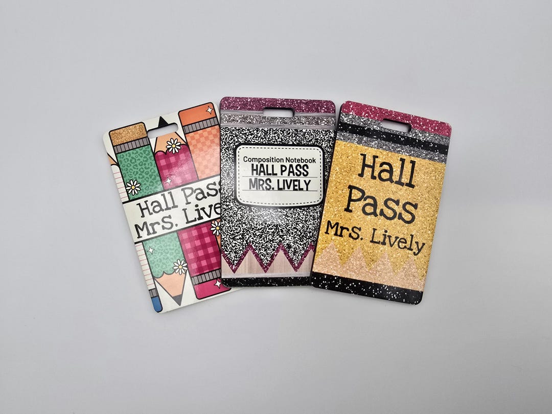 Custom Teacher Hall Pass, Hall Pass, Classroom Hall Pass, Back to ...