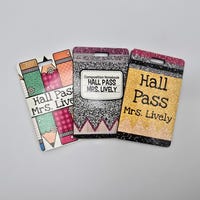 Personalized Classroom Hall Pass for Teachers, Dalmatian Dot ...