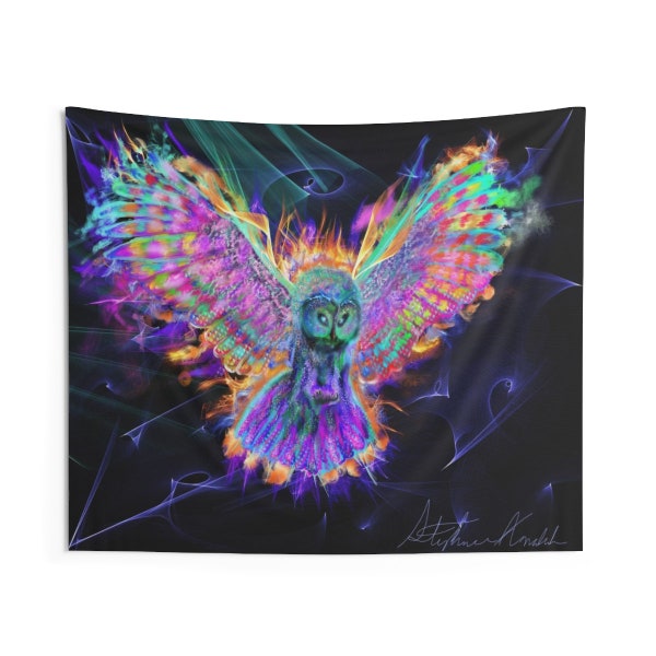 Psychedelic Owl - Etsy