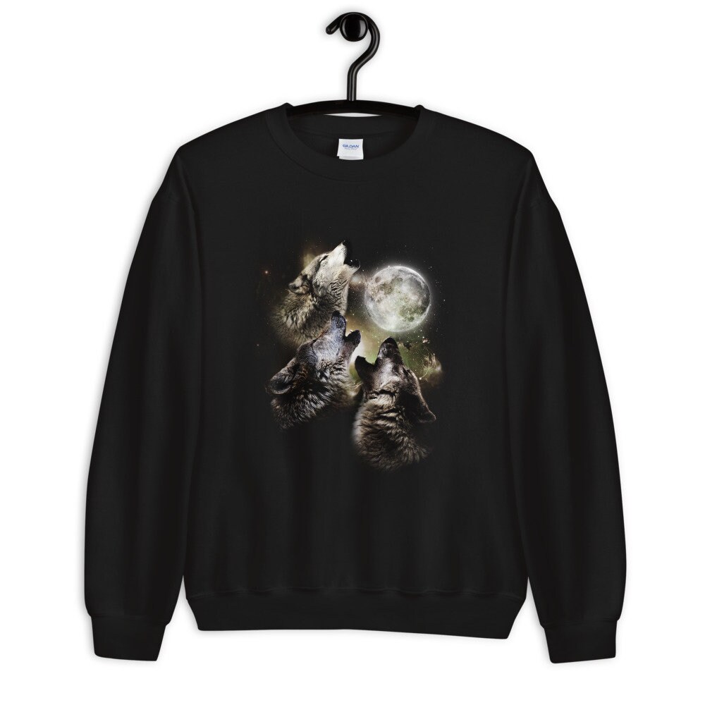 Three Wolf Sweatshirt or Hoodie for Men or Women - Etsy