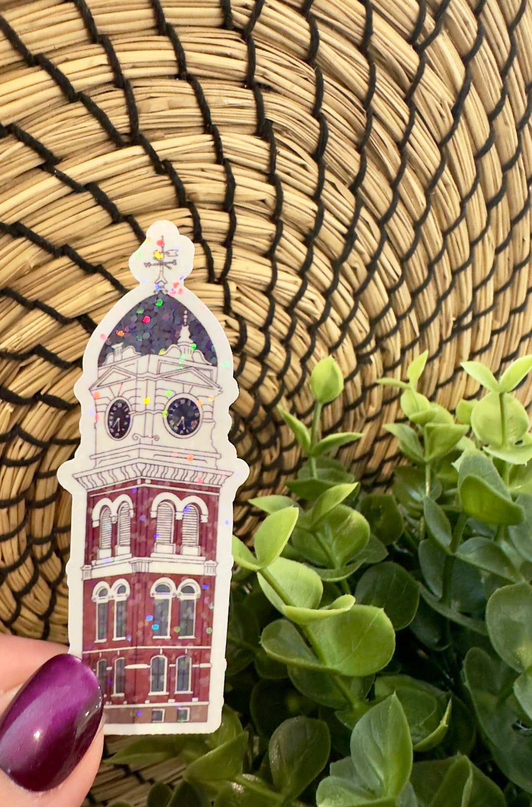 Clock Tower Vampire Sticker | Holographic TVD Sticker | Mystic Falls - Etsy