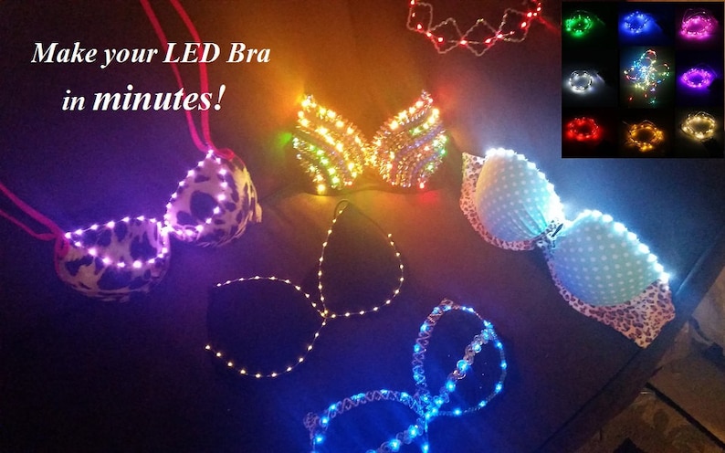 DIY LED Kit - up to 6 Feet of Lights! Create Your Very Own LED Rave Bra ...