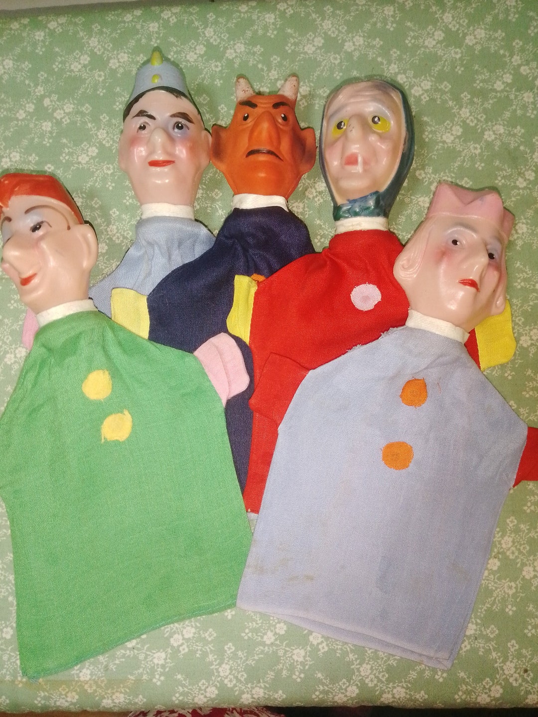 Set of 5 Vintage Hand Puppets 1960s. - Etsy