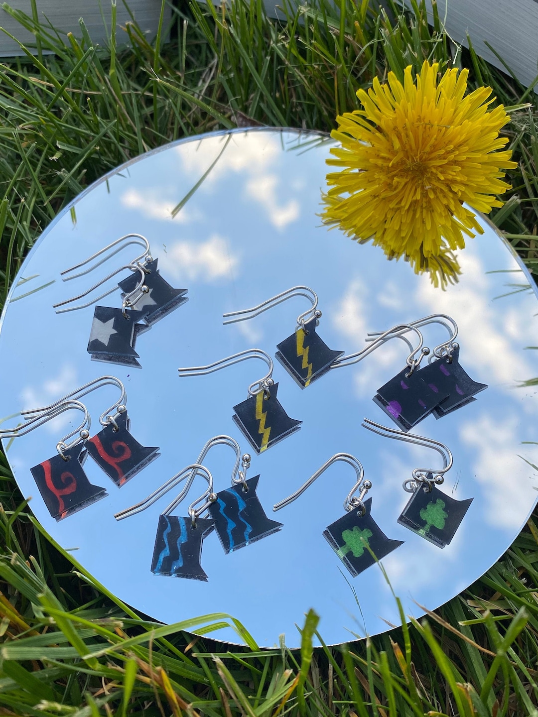 Stained Glass Warrior Cat Inspired Clan Earrings - Etsy