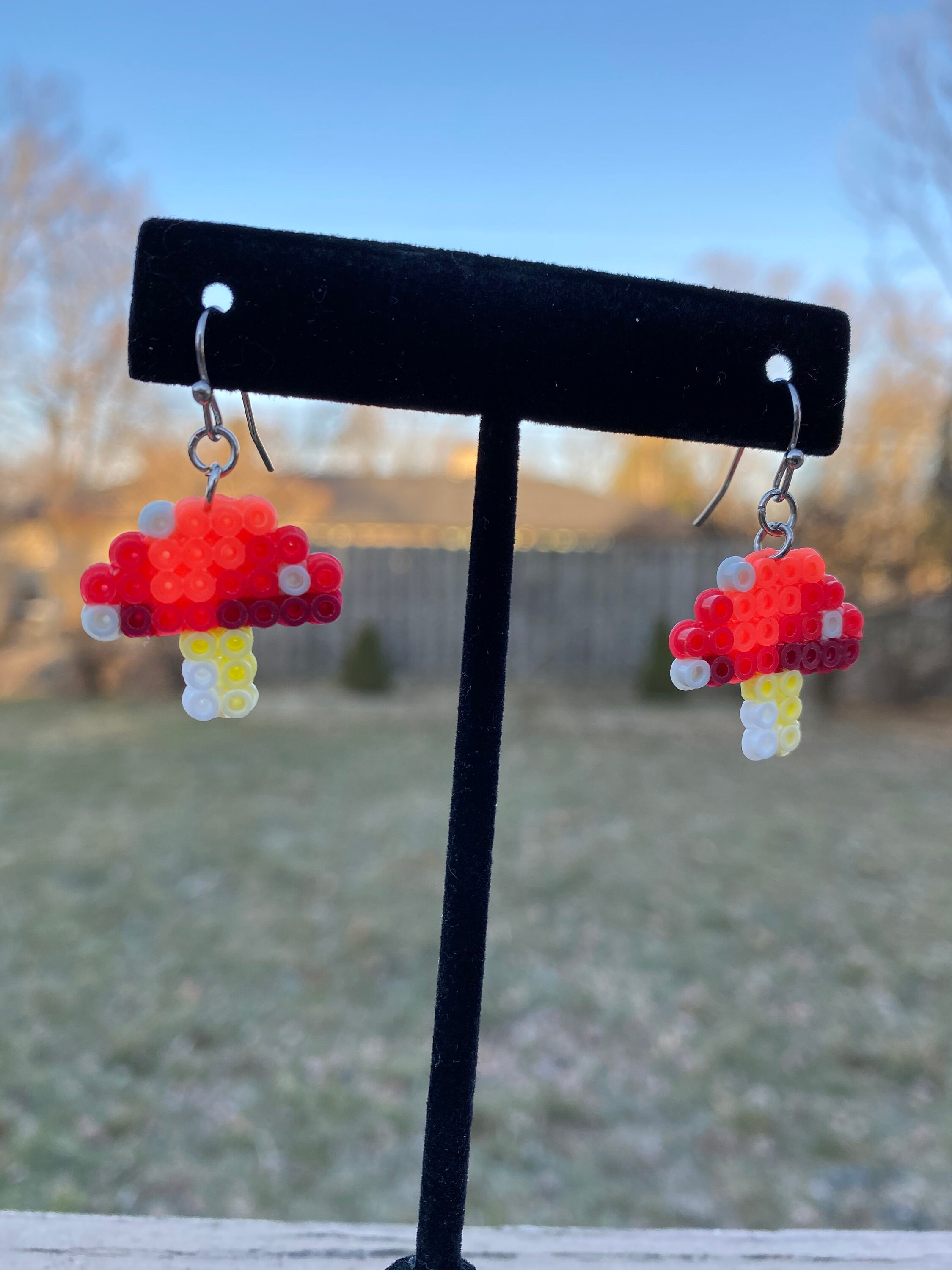 Minecraft Inspired Pixel Art Earrings | Etsy