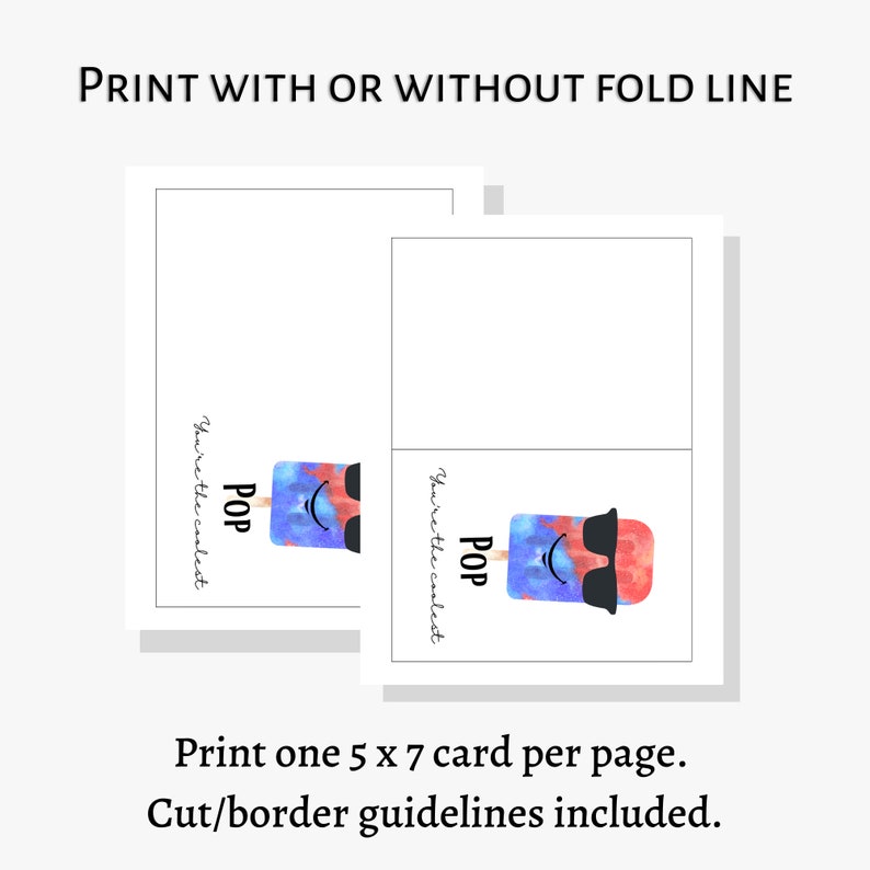 Pop, You're the Coolest Father's Day Card Father's Day Pop Cool Dad ...