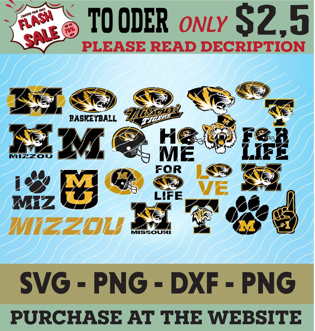 Missouri-tigers Football Team Svg Missouri-tigers Svg - Etsy