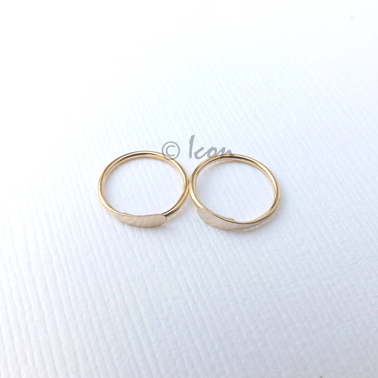 Hoop Earrings Gold Sleeper Hoop 14k Gold Filled Hoops Open - Etsy