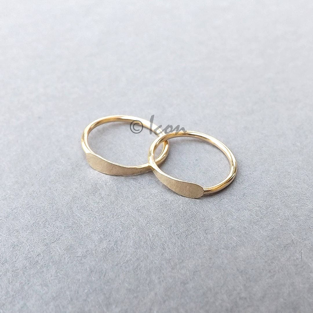 Hoop Earrings Gold Sleeper Hoop 14k Gold Filled Hoops Open | Etsy