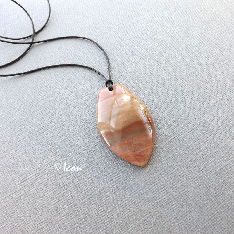 Big Stone Necklace - Etsy