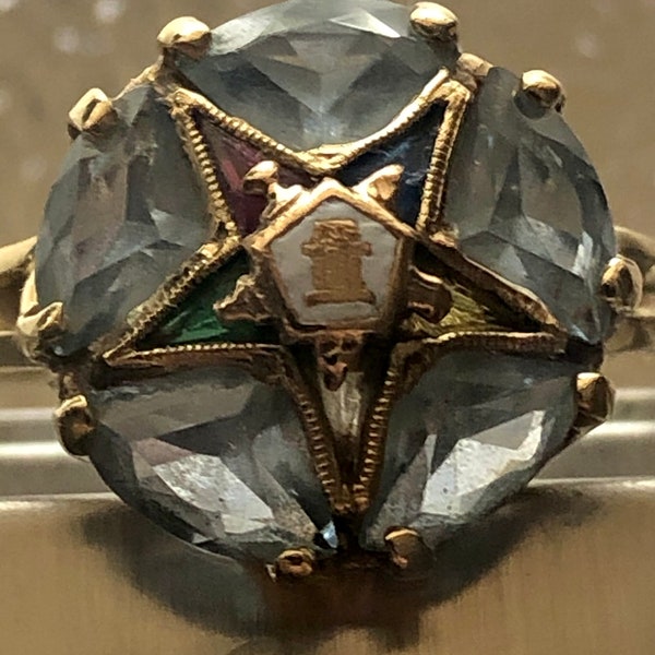 Antique Eastern Star Ring - Etsy