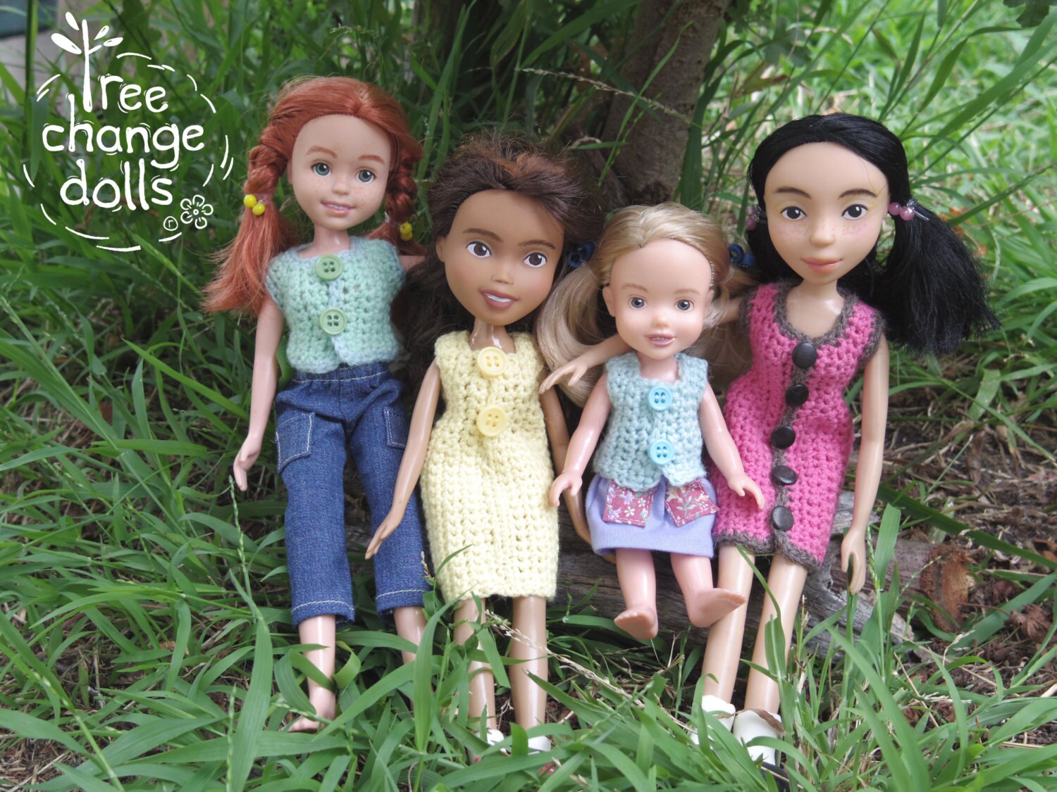 Tree Change Dolls® Crochet Pattern 1 Button up Top & Dress - Etsy Australia