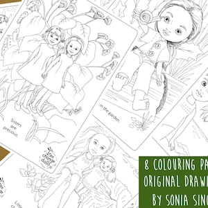 Tree Change Dolls® Colouring Book, Original Drawings by Sonia Singh - Etsy
