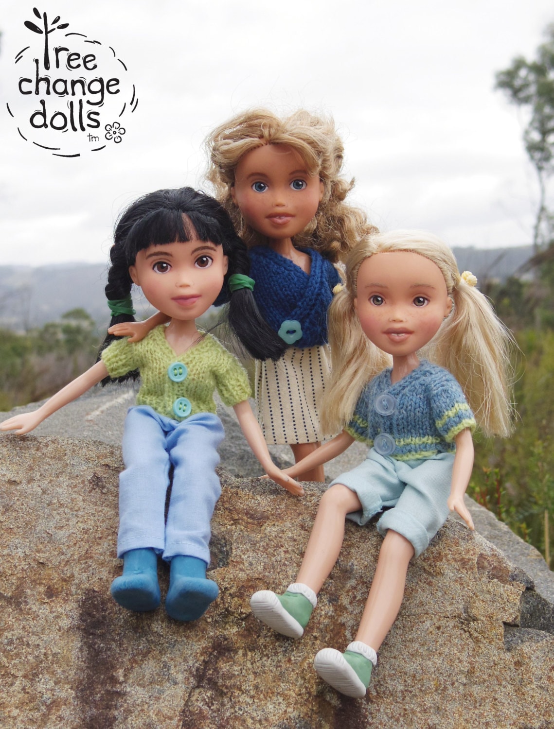 Tree Change Dolls® Knitting Pattern 4 Two Button Cardigan by - Etsy