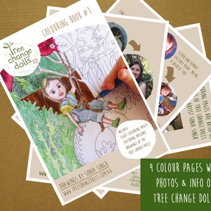Tree Change Dolls® Colouring Book, Original Drawings by Sonia Singh - Etsy