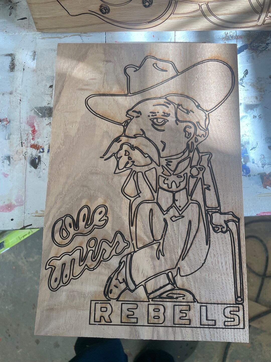 Colonel Rebel Wood Burning - Etsy