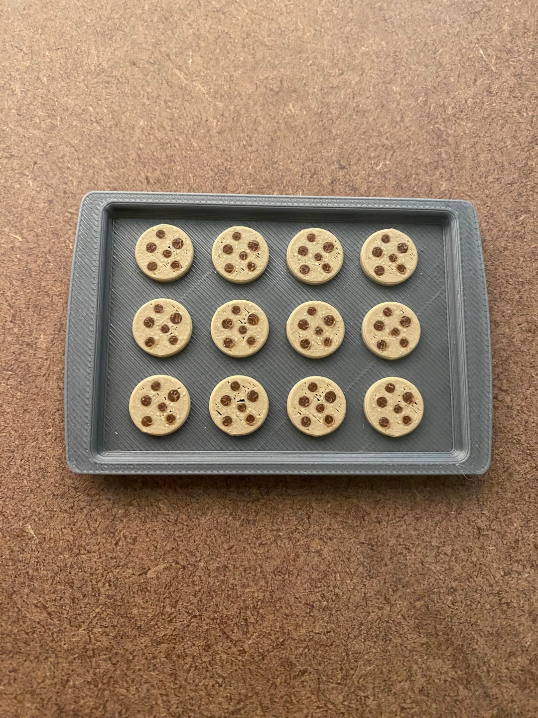 Elf Tray Mini Baking Sheet W/choc Chip Cookies - Etsy