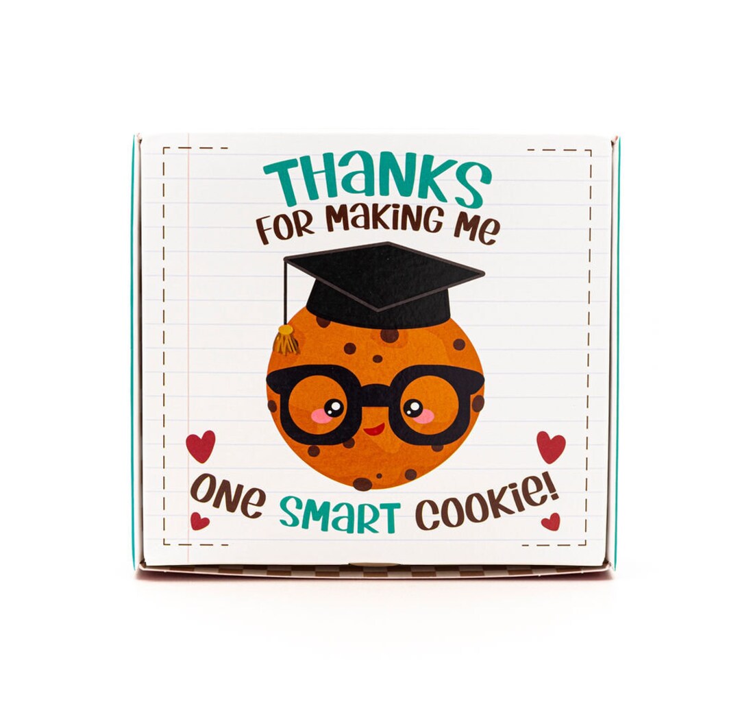 Thank You for Making Me One Smart Cookie Cookie Box (10 per Pack) - Etsy