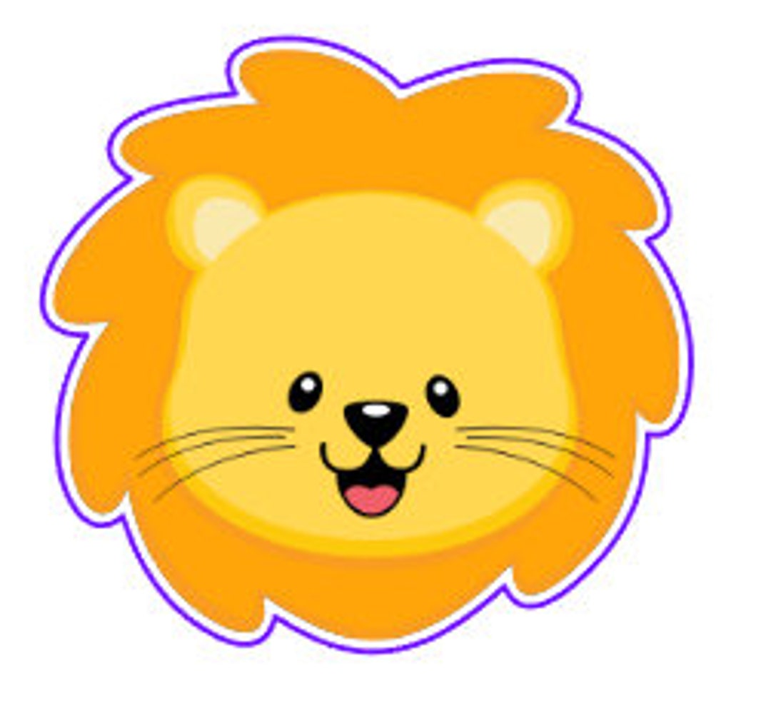 Lion Face 01 - Etsy