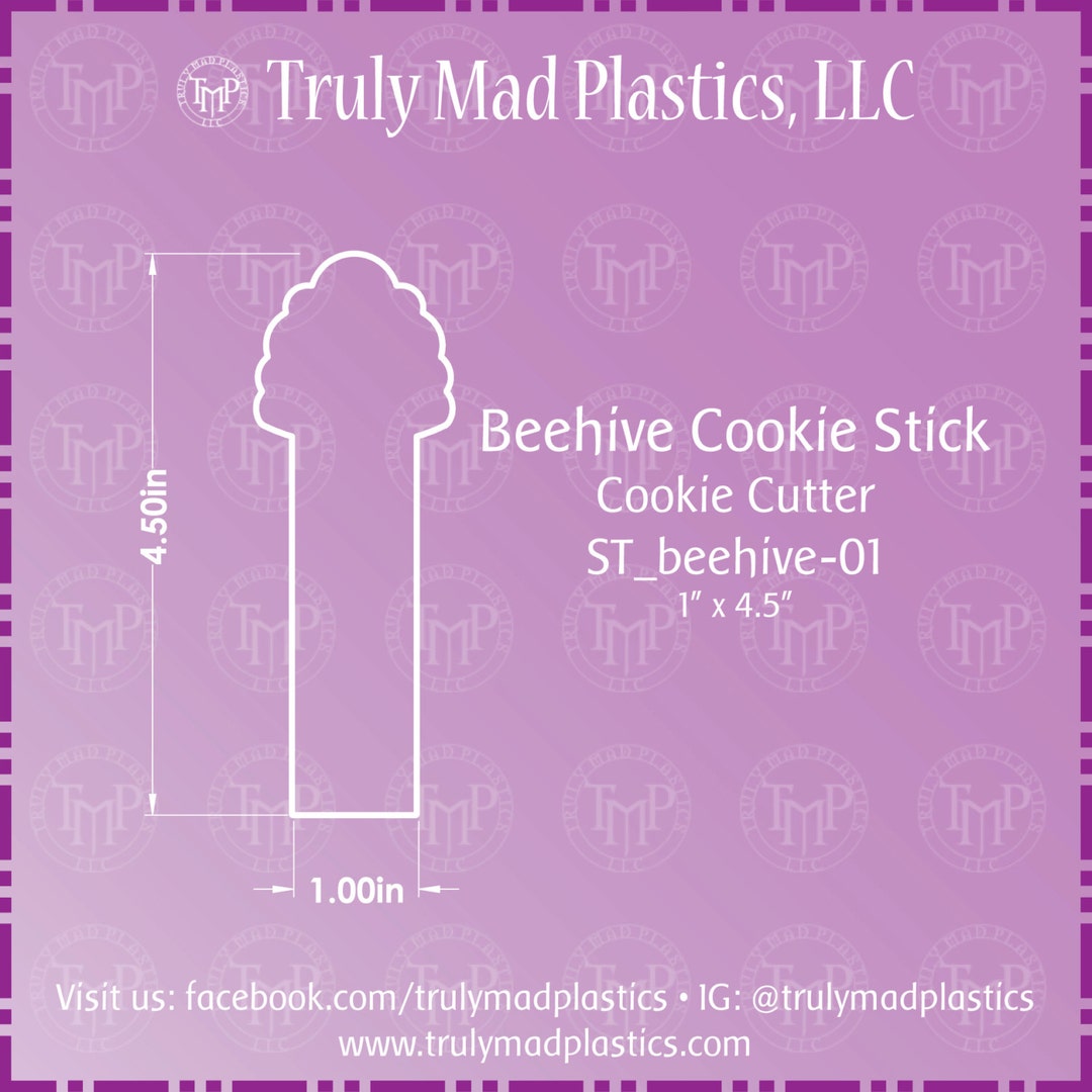 Beehive Cookie Stick 3D Printed Cookie Cutter - Etsy
