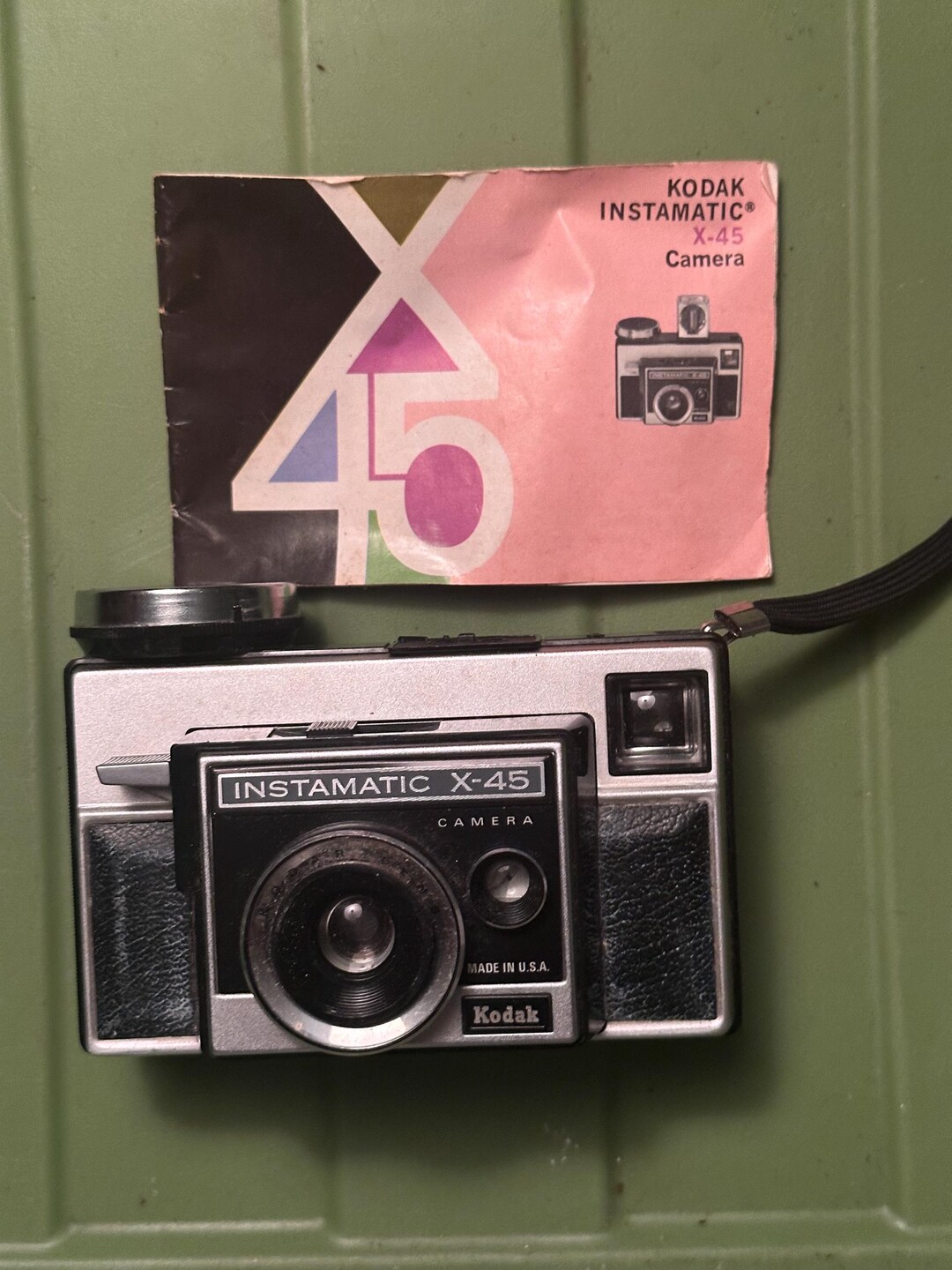 Vintage Kodak Instamatic X-45 Photo Camera W/wrist Strap & Booklet ...