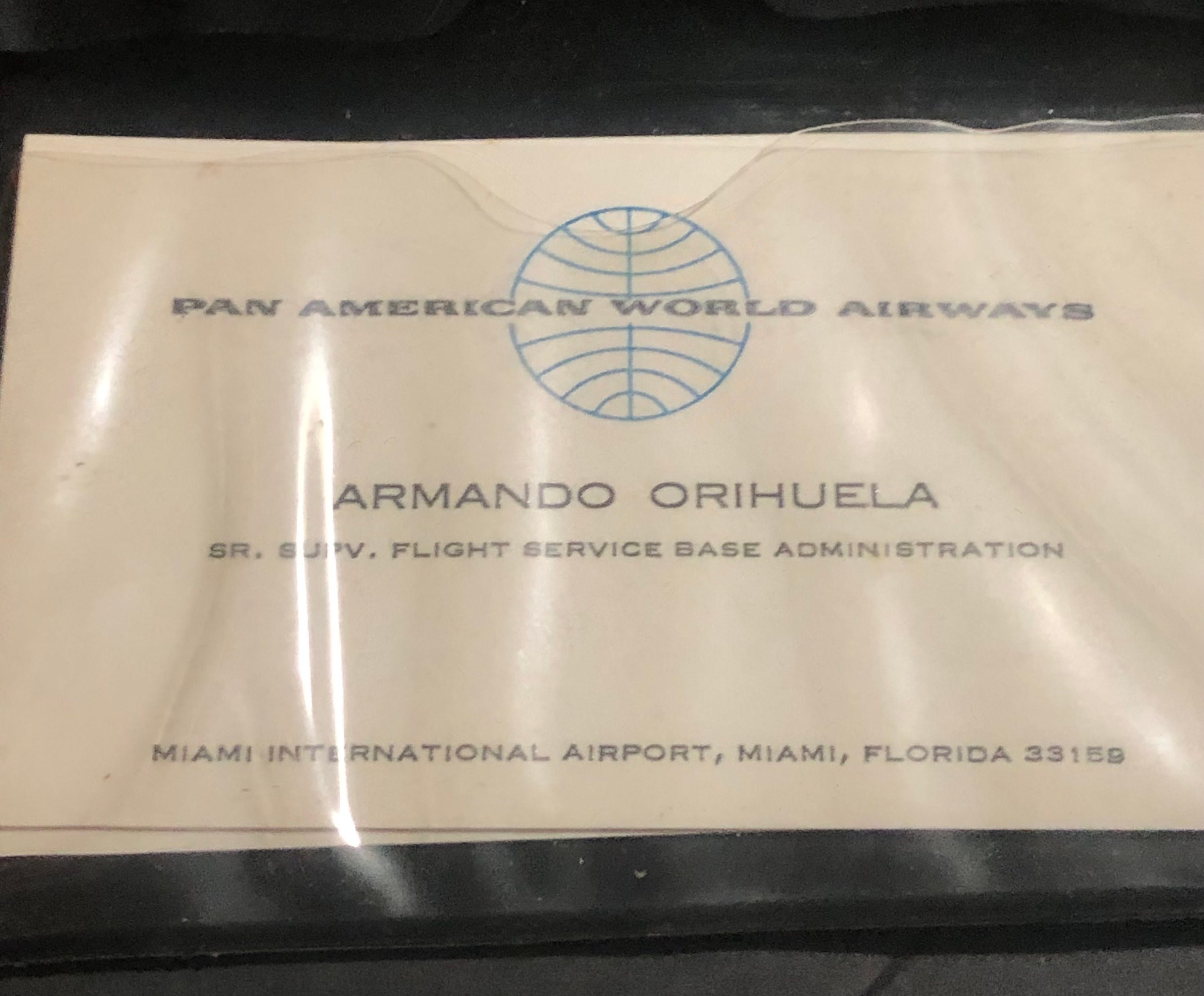 Pan Am Airlines Pan American World Airways Sr. Flight Service Admin ...