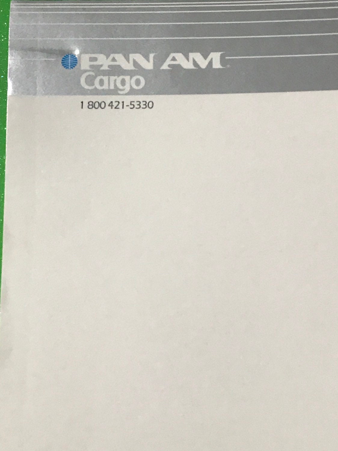 Vtg PAN AM CARGO Airlines Stationary Paper Letterhead Pad - Etsy