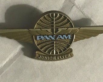 Vintage PAN AM AIRLINES 1960's Junior Clipper Stewardess Metal Kiddie ...