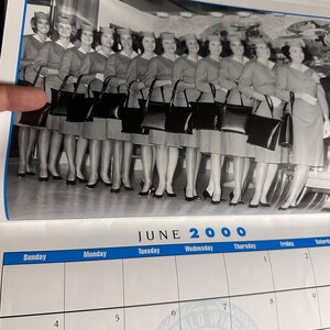 Pan Am Airlines Flight Attendant Stewardess Pan Am World Wings Calendar ...