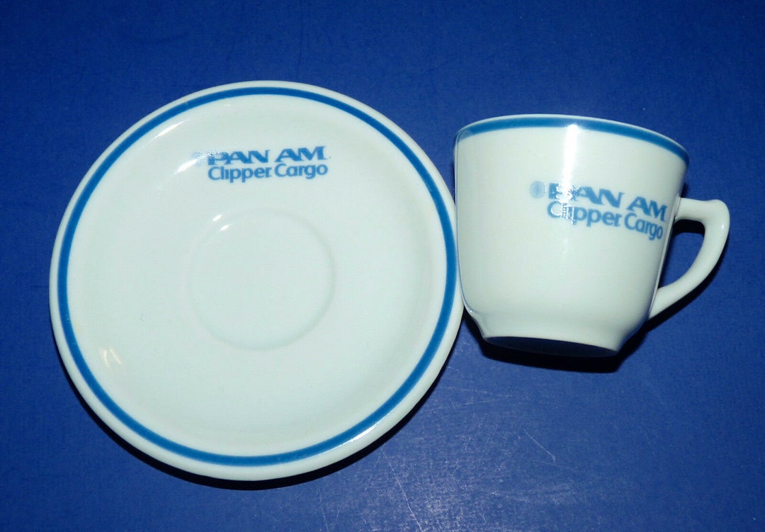Rare Pan Am Airlines Clipper Cargo Vintage/antique Espresso Coffee Cup ...