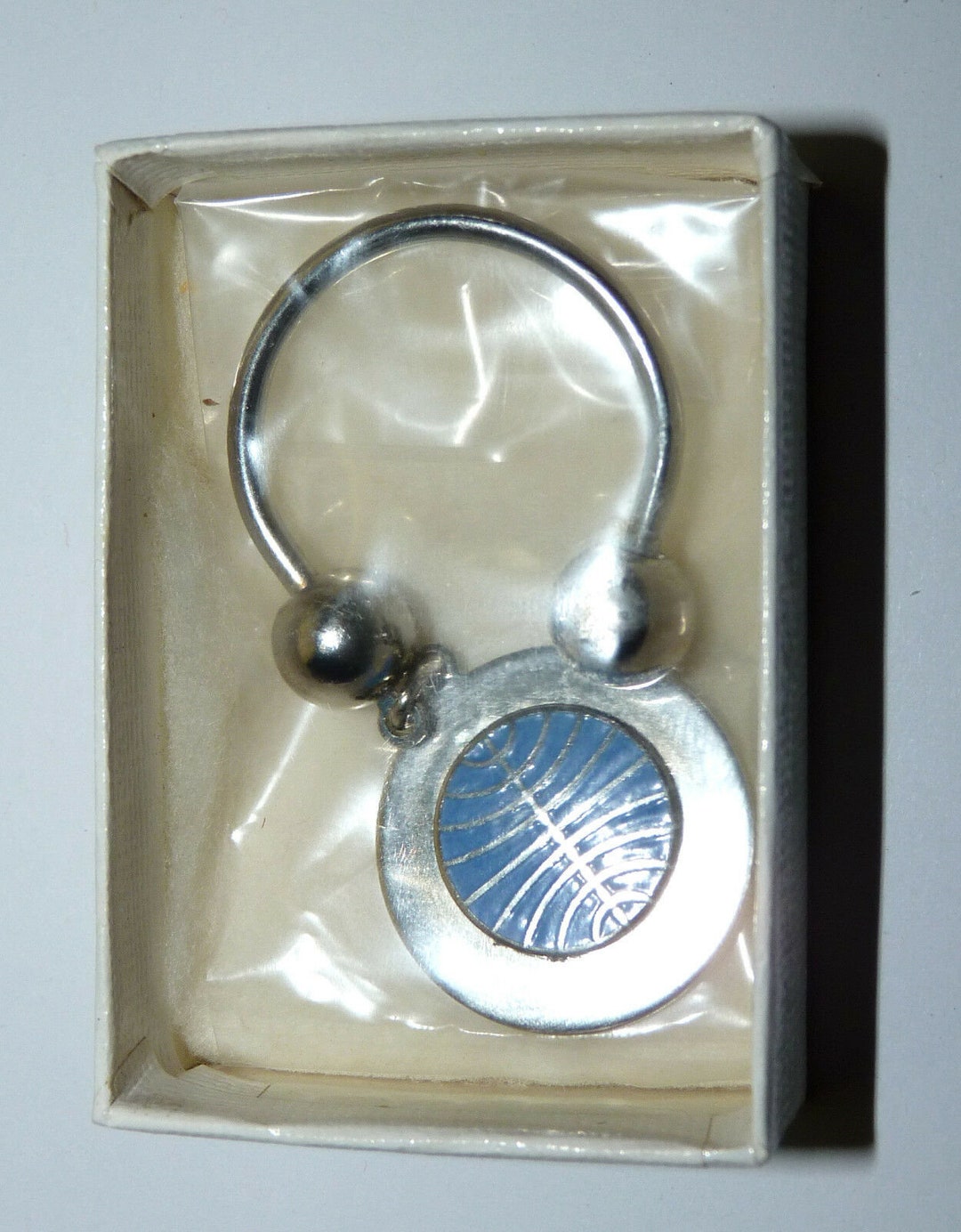 Vintage PAN AM AIRLINES 1950's Captain Pilot Keychain Key Ring New Old ...