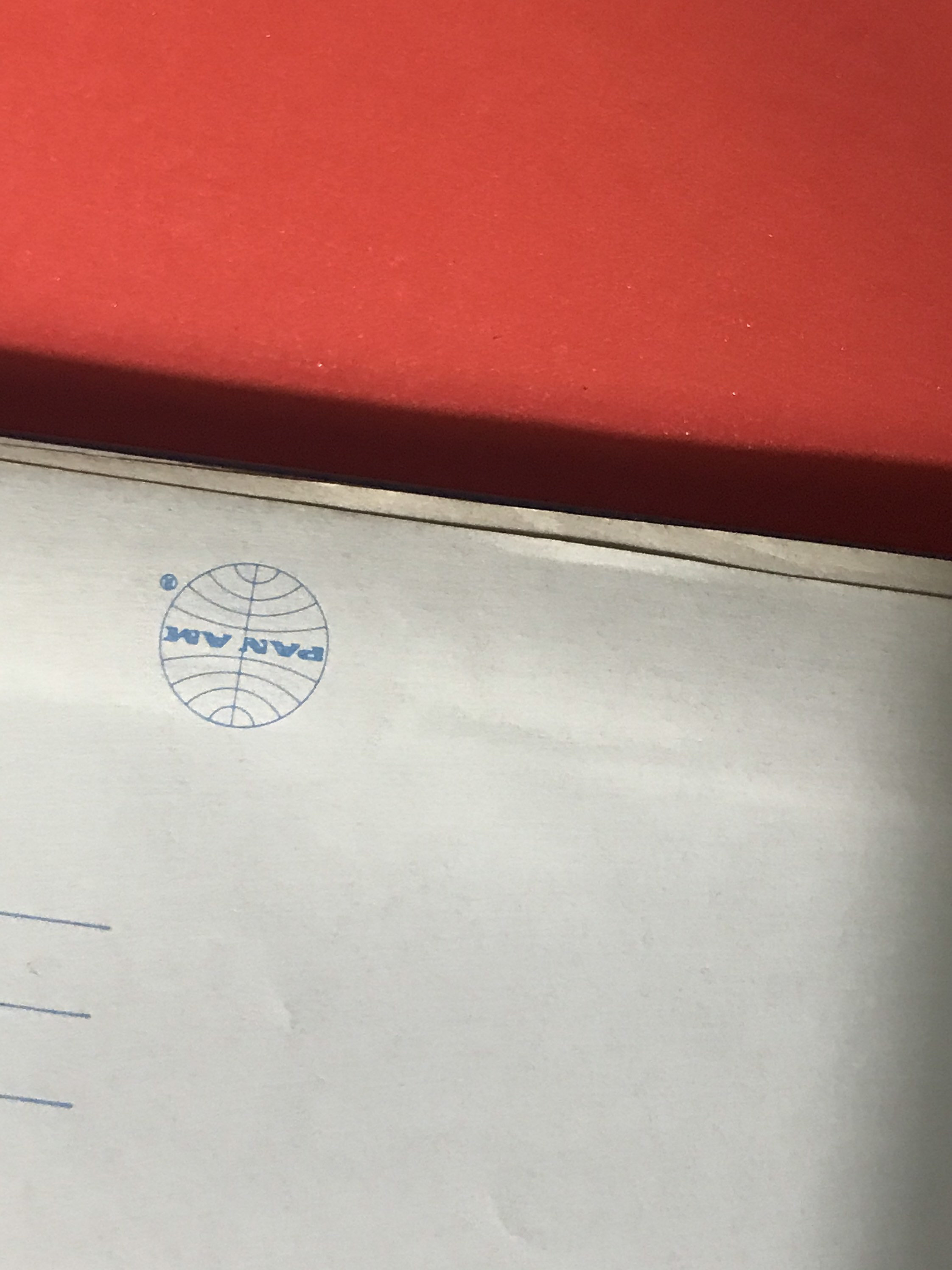 5 Sheets Vtg Pan Am Airlines PAA In-flight Air Letter Paper/envelope in ...