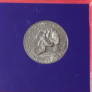 Vtg 1978 Eisenhower Dollar Louis Rukeyser “bullish Best Wishes” Case ...