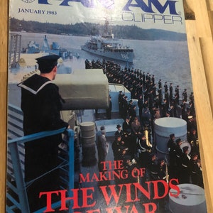 Vintage PAN AM CLIPPER Airlines Passenger In-flight January 1983 ...