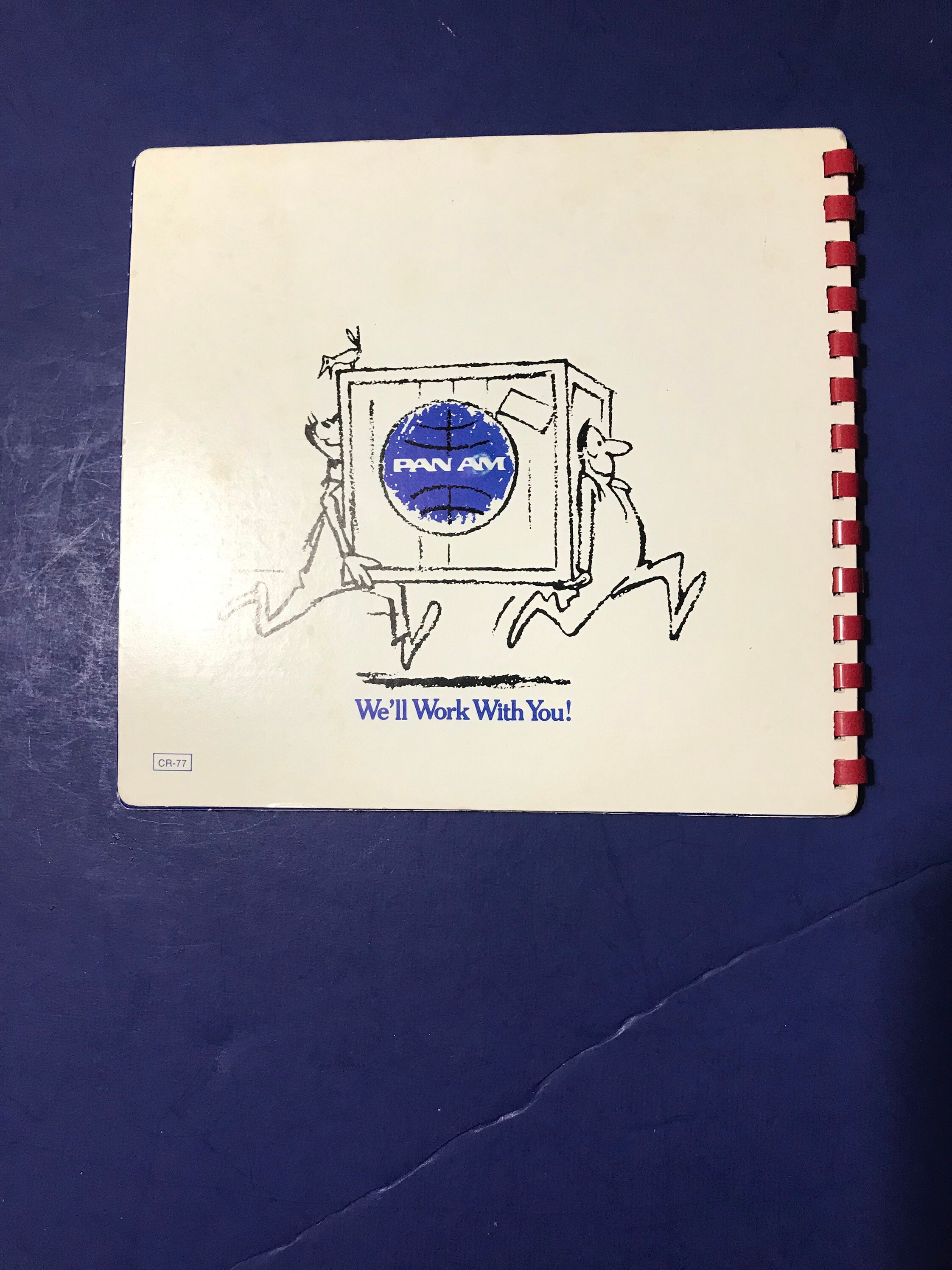 Vintage Pan Am CARGO Airlines Dist-o-map Scarce United States Map ...