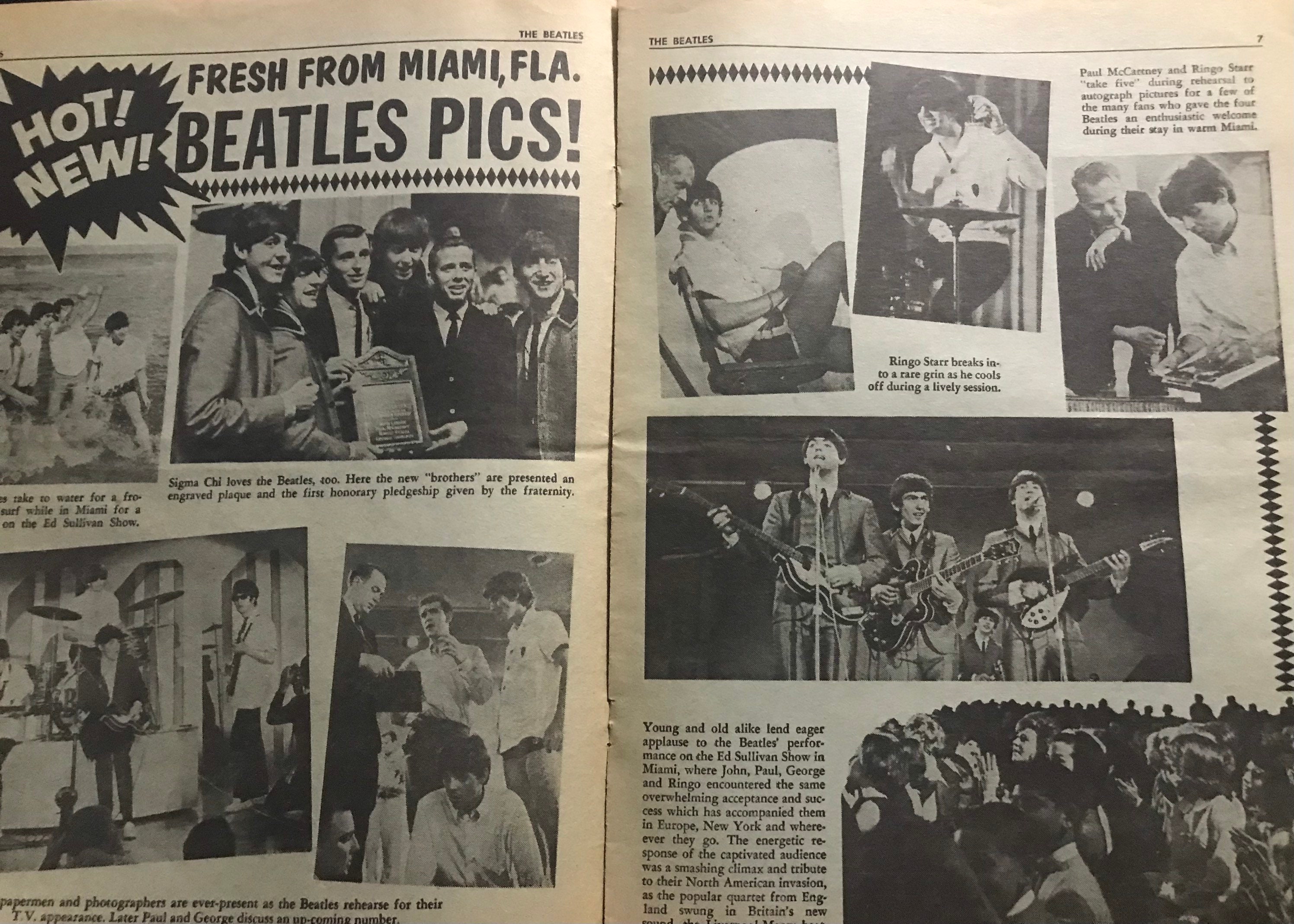 1964 Charlton Magazine the BEATLES SONGS 2 Lyrics Rat Fink Ad Vintage ...