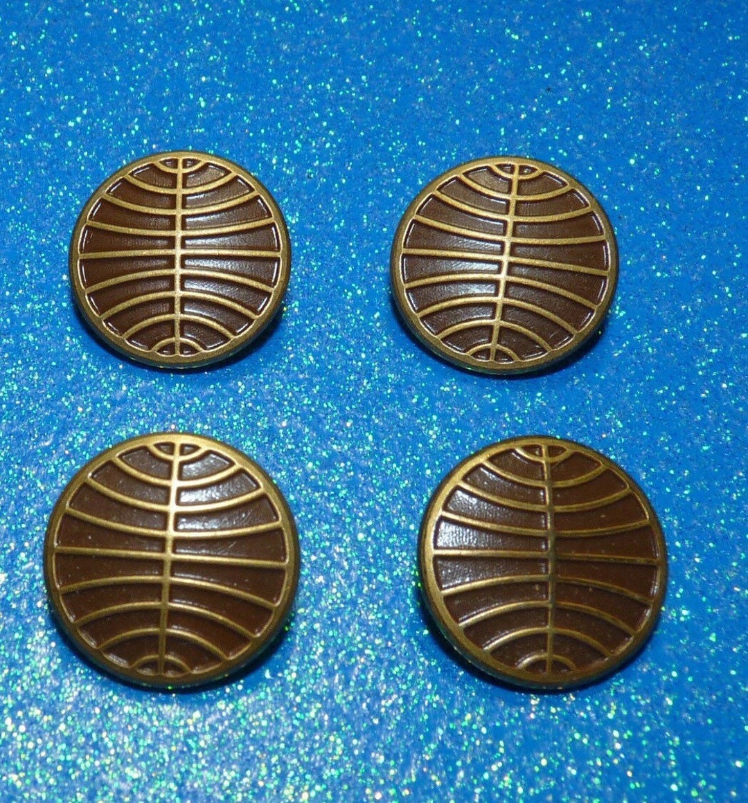 Pan Am Airline Captain Pilot Co-pilot Vintage Buttons Waterbury 3/4 ...