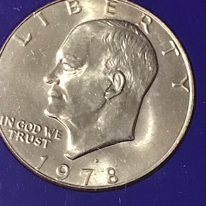 Vtg 1978 Eisenhower Dollar Louis Rukeyser “bullish Best Wishes” Case ...