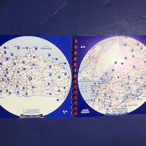 Vintage Pan Am CARGO Airlines Dist-o-map Scarce United States Map ...