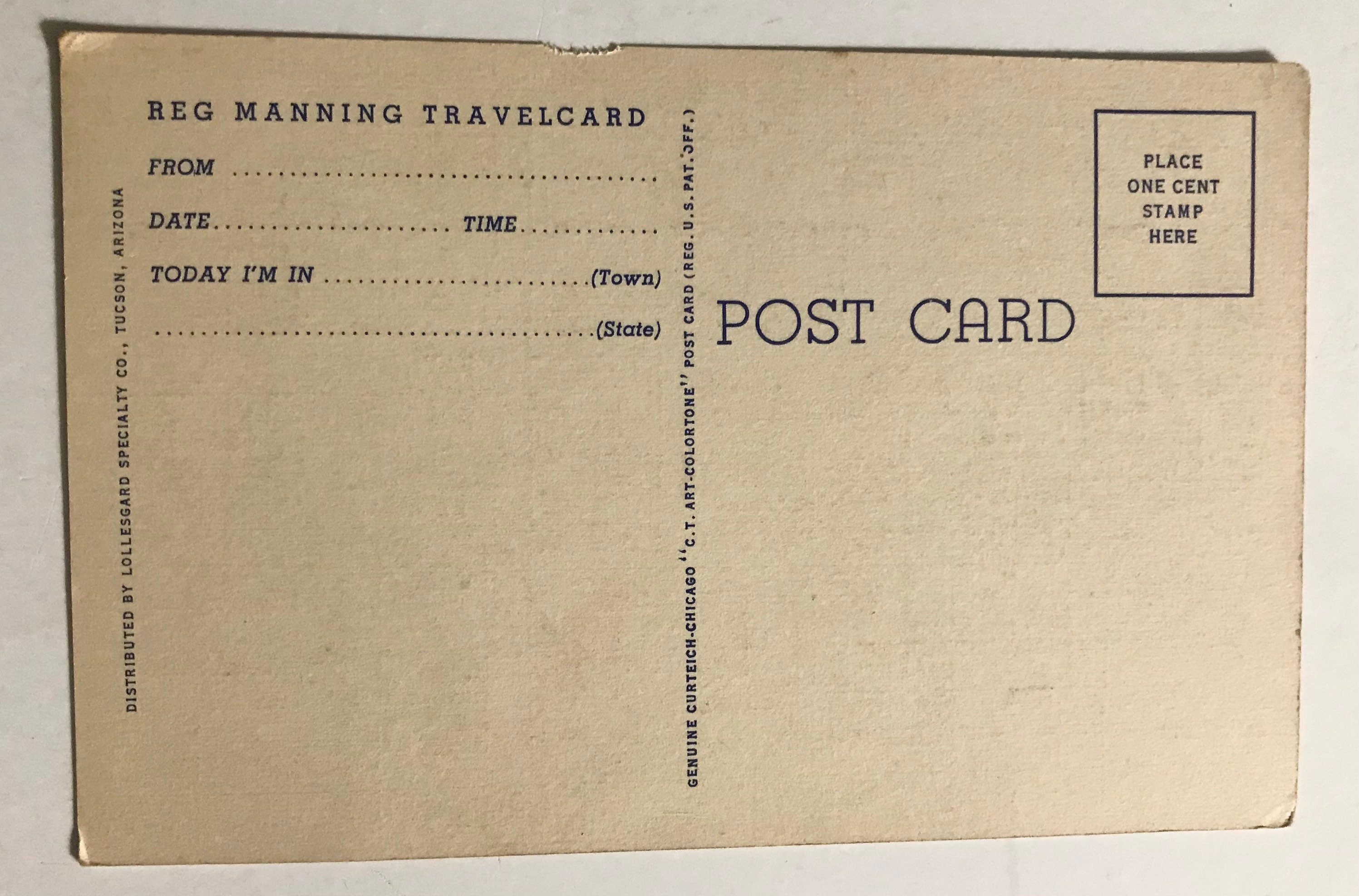 Vintage Postcard 1941 US Military Wwii Reg Manning Travelcard Humorous ...