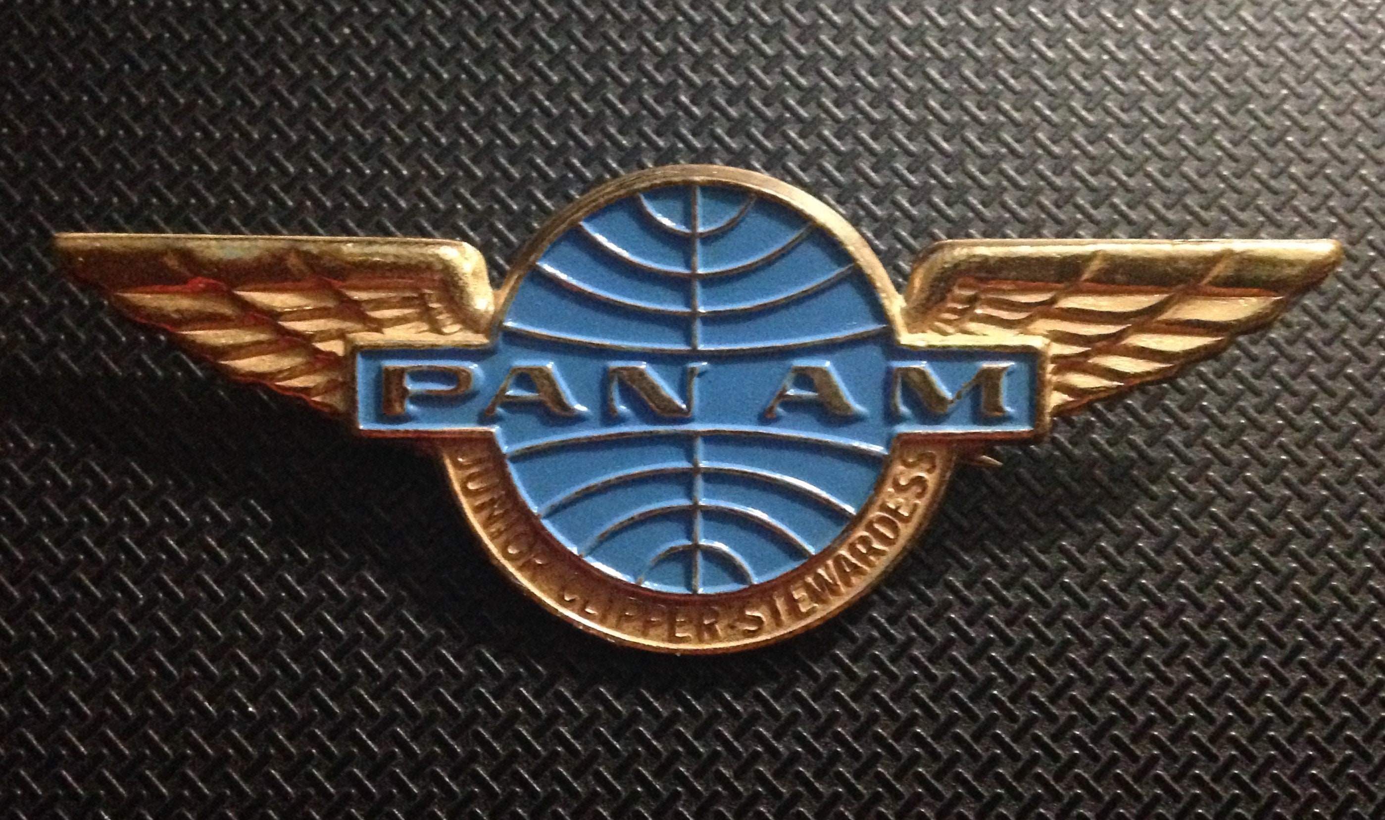 Vintage Pan Am Airlines Logo Metal Junior Clipper Stewardess Flight ...