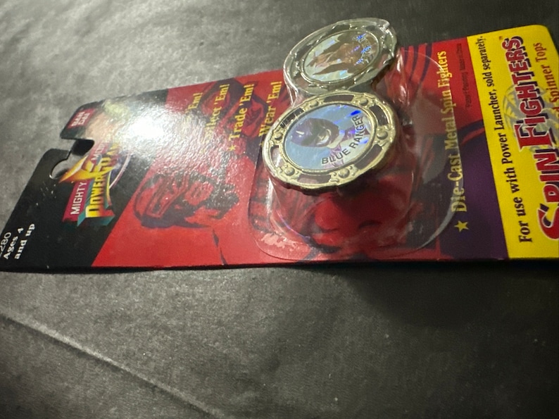 1993 Bandai Mighty Morphin Power Rangers Spin Fighters Hatchling & Blue ...