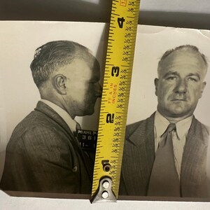 Original 1940s Vintage Man MUGSHOT PHOTO Miami Police Department ...