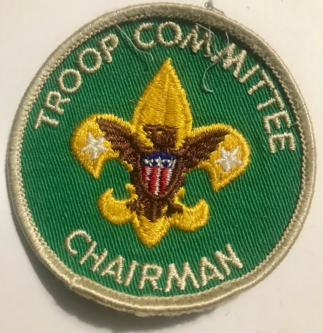 Troop Committee Chairman 1973-1989 Position Patch Boy Scout of America ...