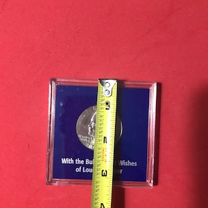 Vtg 1978 Eisenhower Dollar Louis Rukeyser “bullish Best Wishes” Case ...