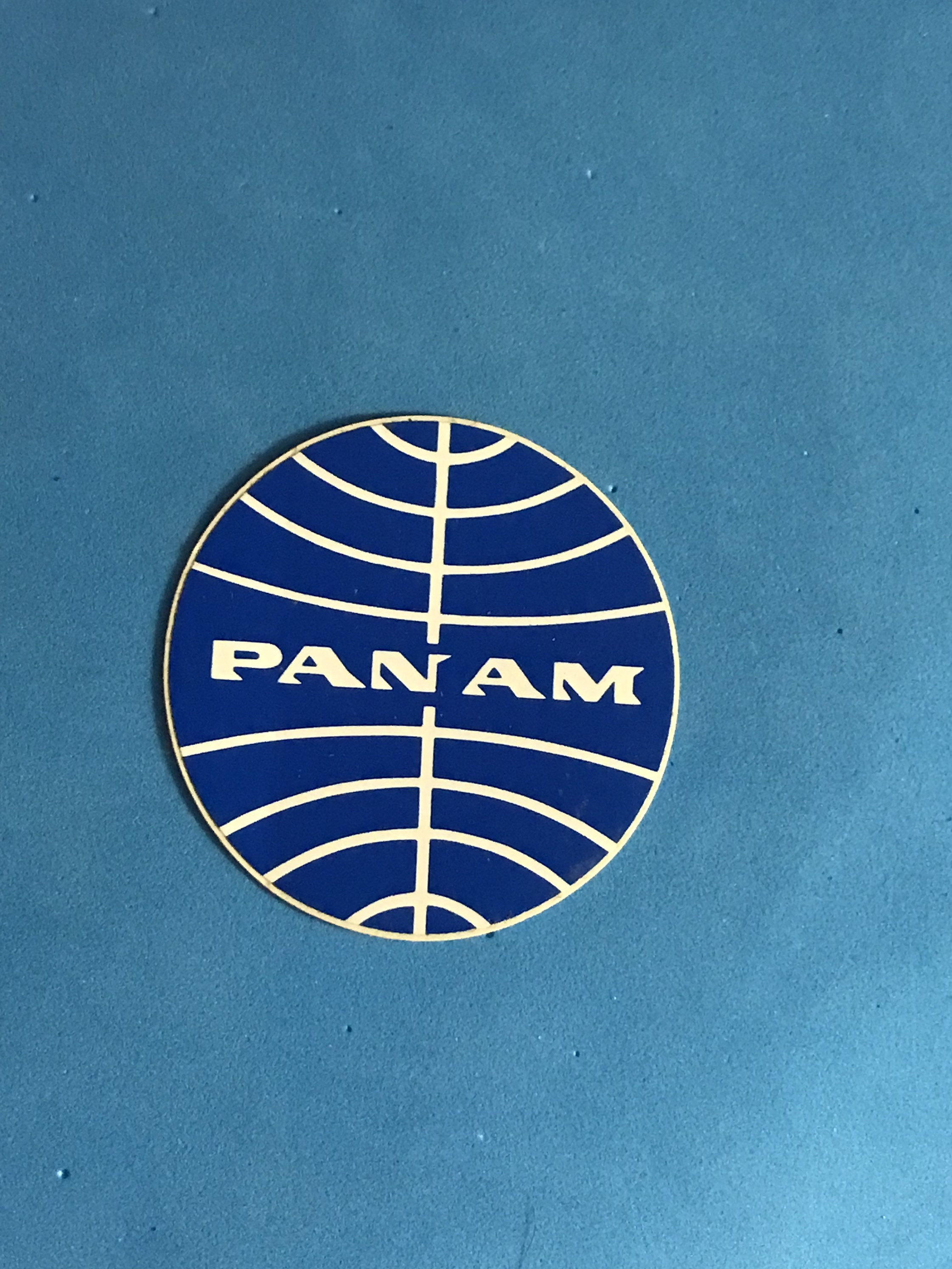 Vintage Pan Am Airlines Globe Logo Sticker 2” Dark Blue - Etsy